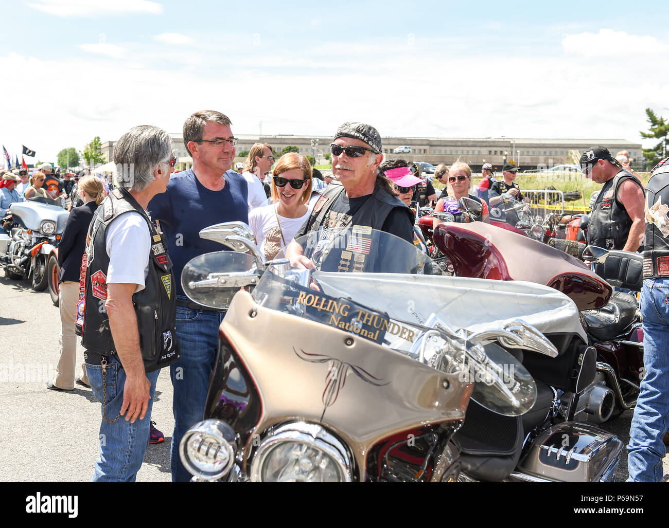 Secretary of Defense Ash Carter attends start of the Rolling Thunder ...