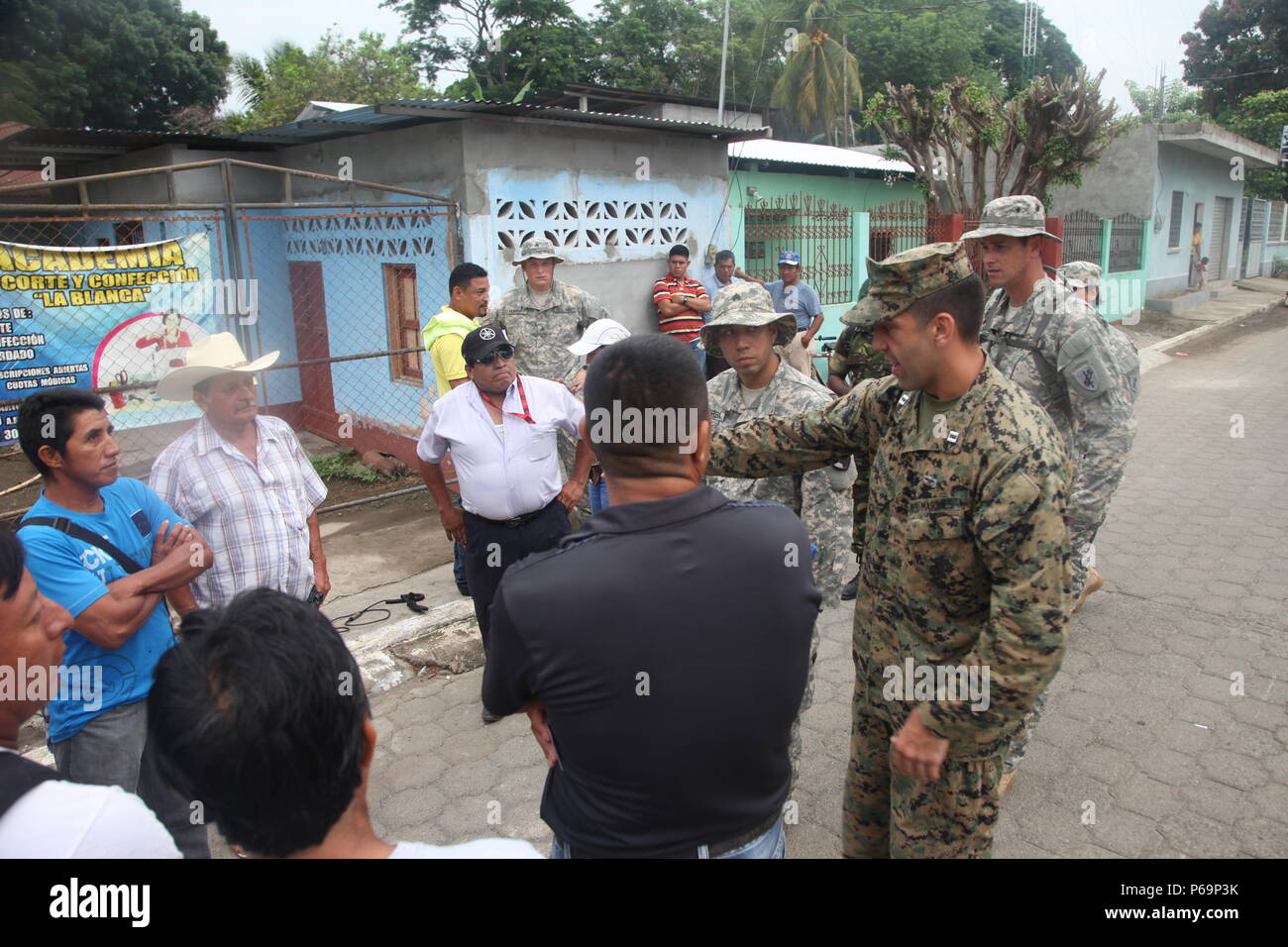 U.S. Marines Corps Capt. Nicholas Pisacano, with the 4th Civil Affairs ...