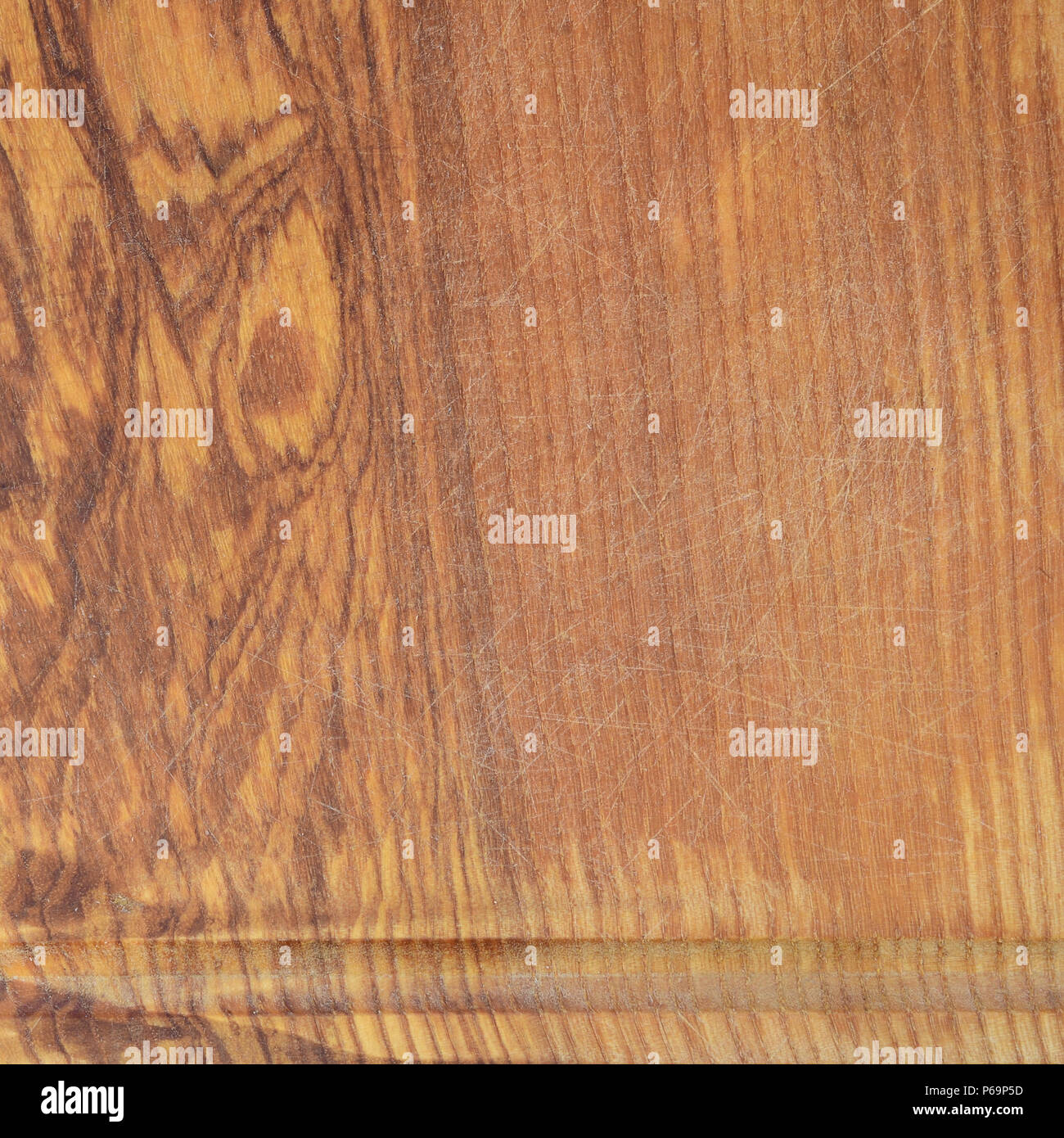 Detailed texture of the wooden cutting board with a lot of scars from ...