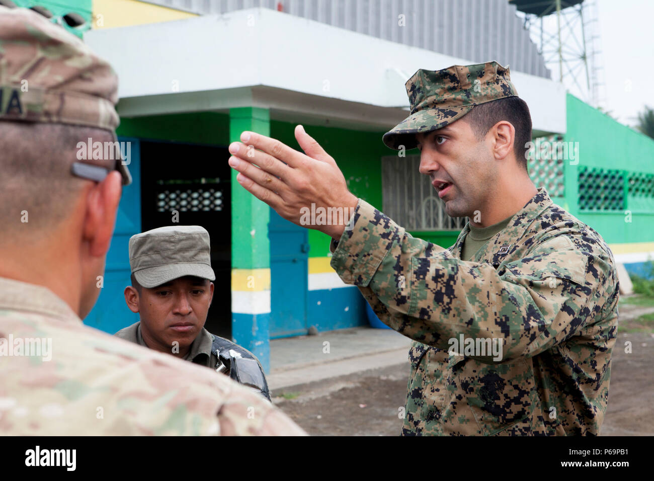 U.S. Army Capt. Nicholas Pisacano of the 4th Civil Affairs Group ...