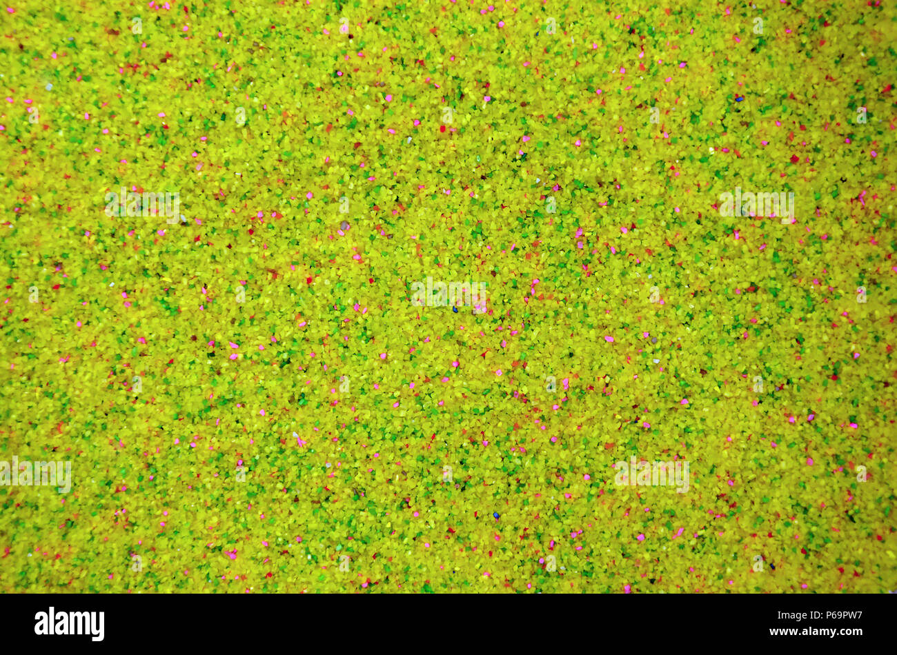 Texture of a colored granular sand close up. Yellow grains Stock Photo ...
