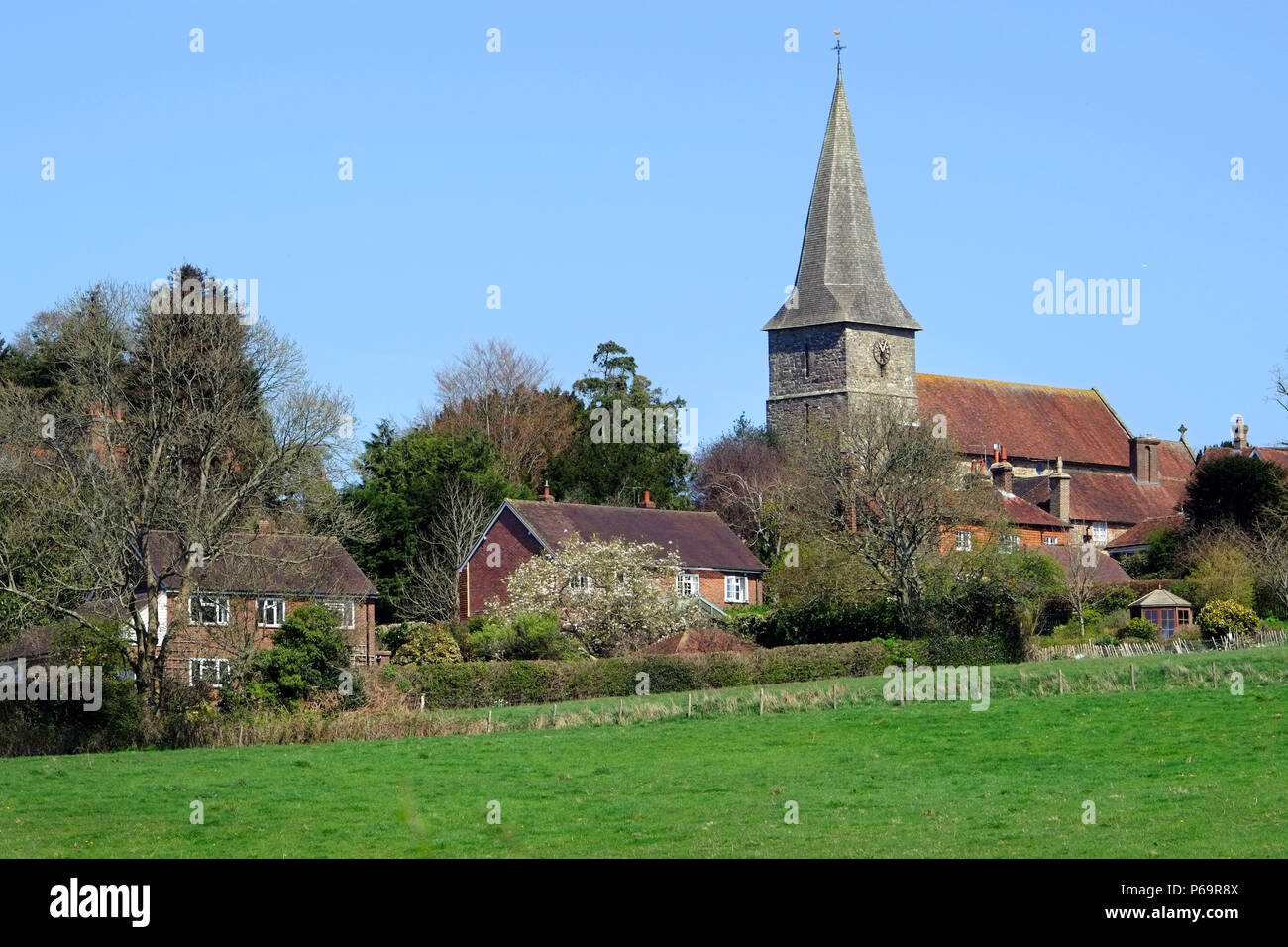 All Saints Church, Old Heathfield, East Sussex, UK Stock Photo - Alamy