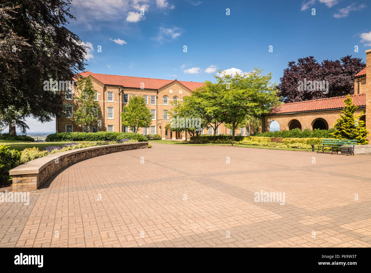 Mt Angel Abbey St. Benedict monastery, Oregon Stock Photo - Alamy