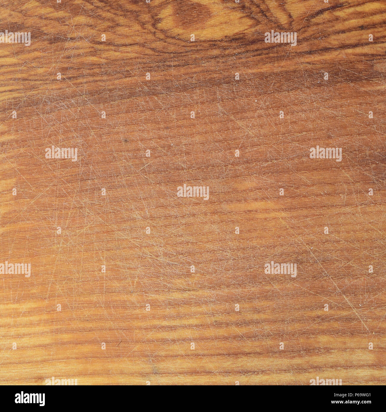 Detailed texture of the wooden cutting board with a lot of scars from ...