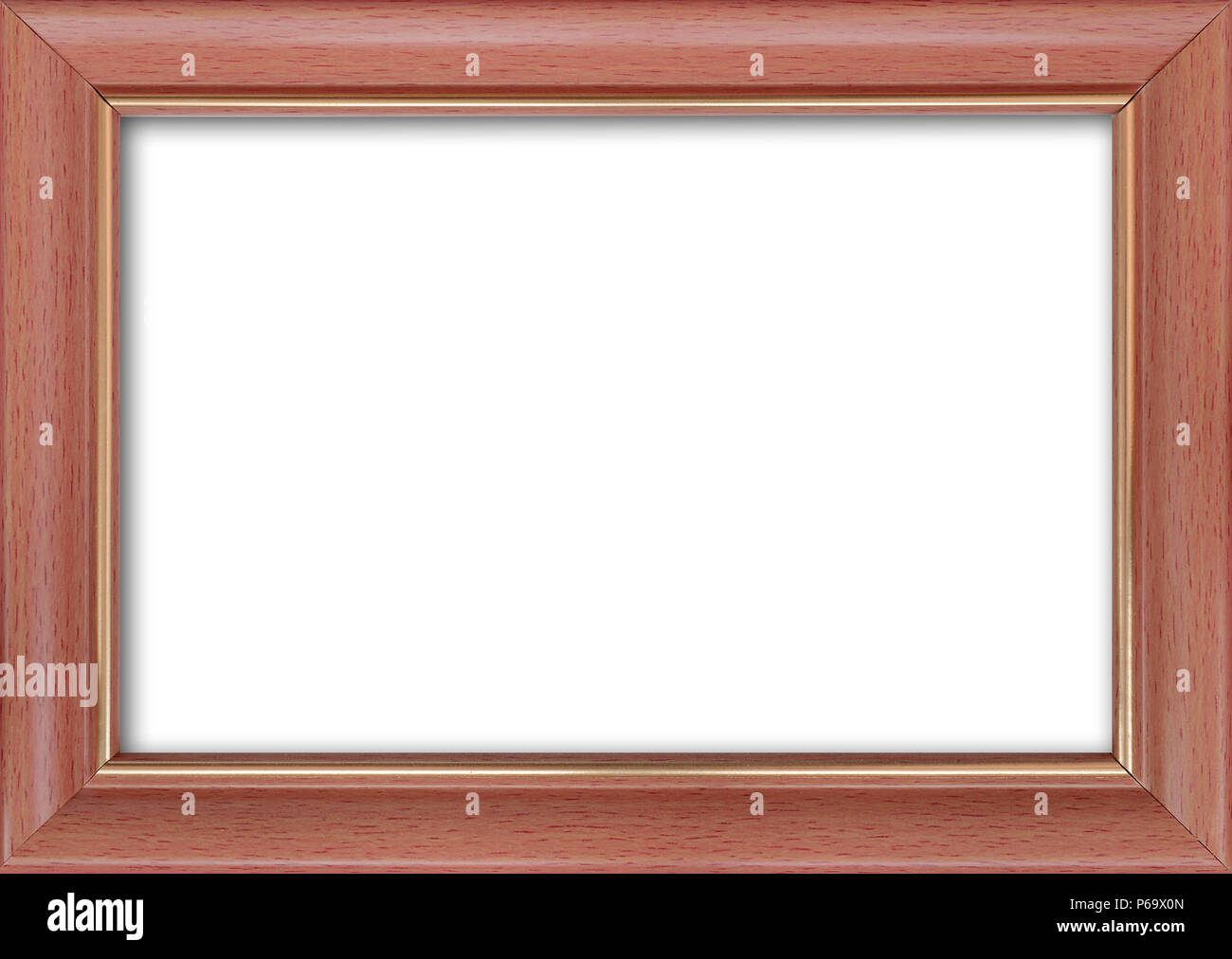 Empty picture frame with a free place inside, isolated on white Stock ...