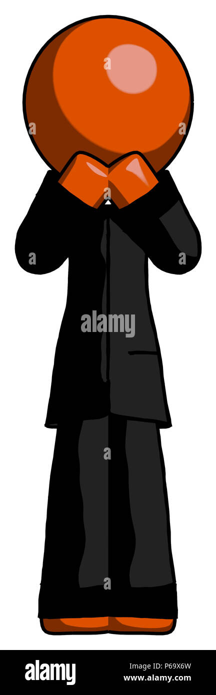 Orange clergy man laugh, giggle, or gasp pose Stock Photo - Alamy