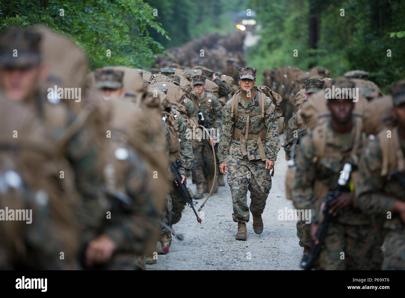 U.S. Marine Staff Sgt. Chad Warren, a Combat Instructor with Hotel ...