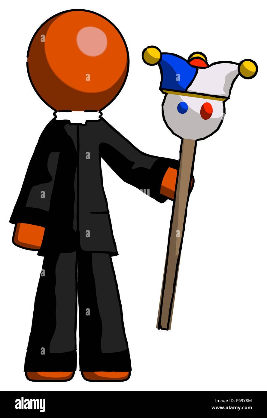 Jester with staff at carnival hi-res stock photography and images - Alamy