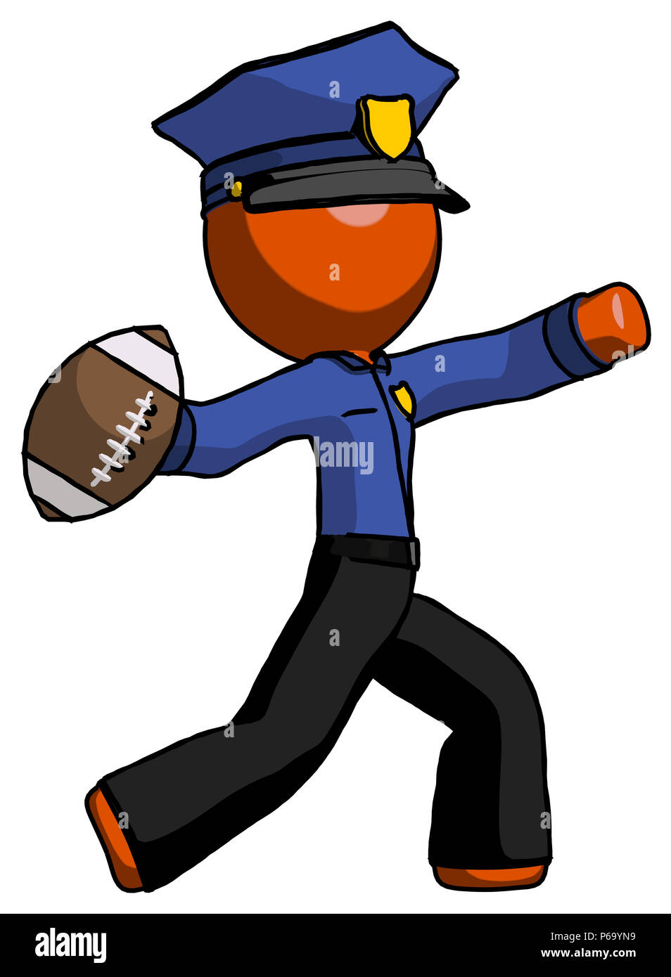 Sport football police officer policeman hi-res stock photography and ...