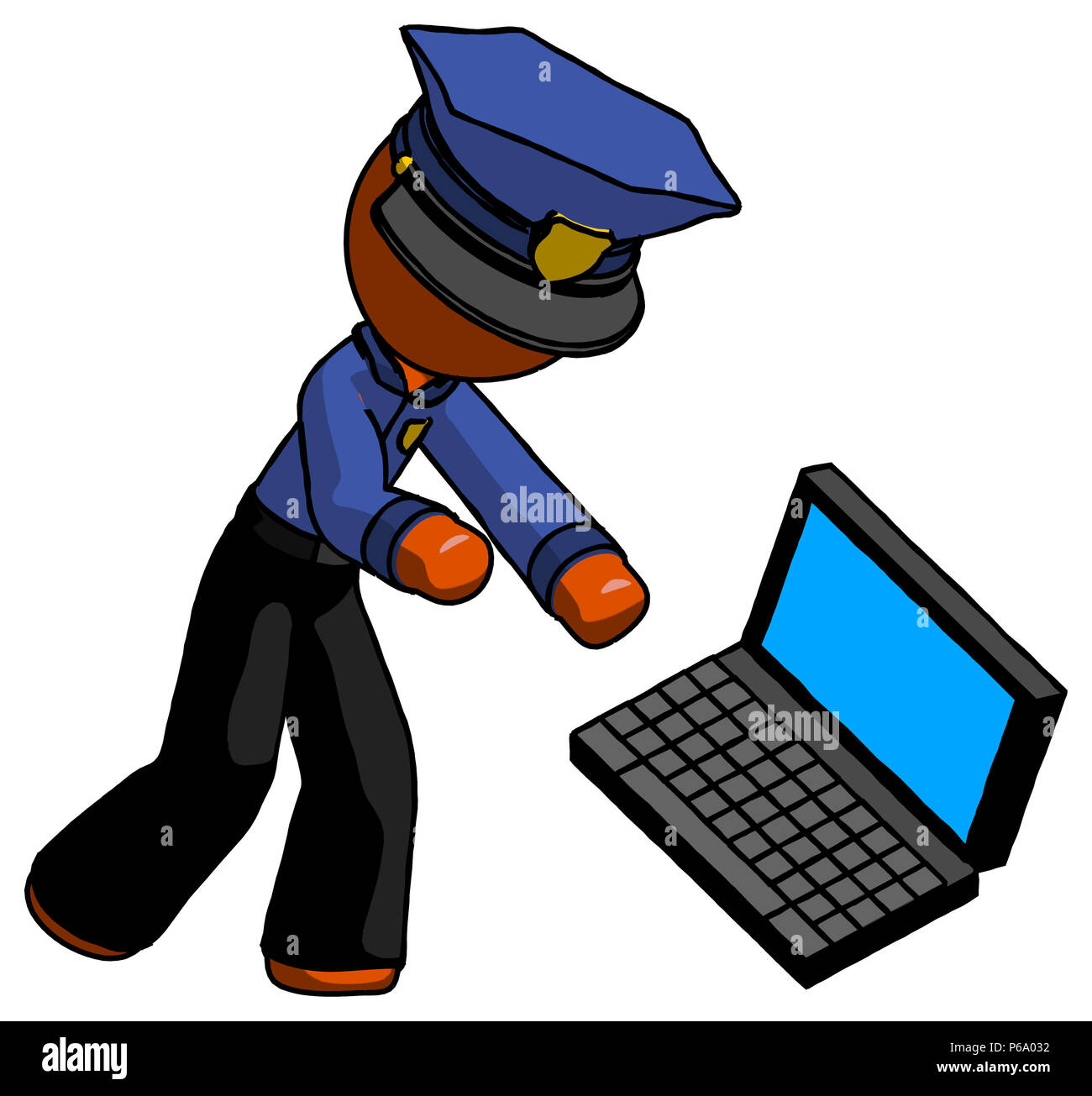 Angry computer hacker Cut Out Stock Images & Pictures - Alamy