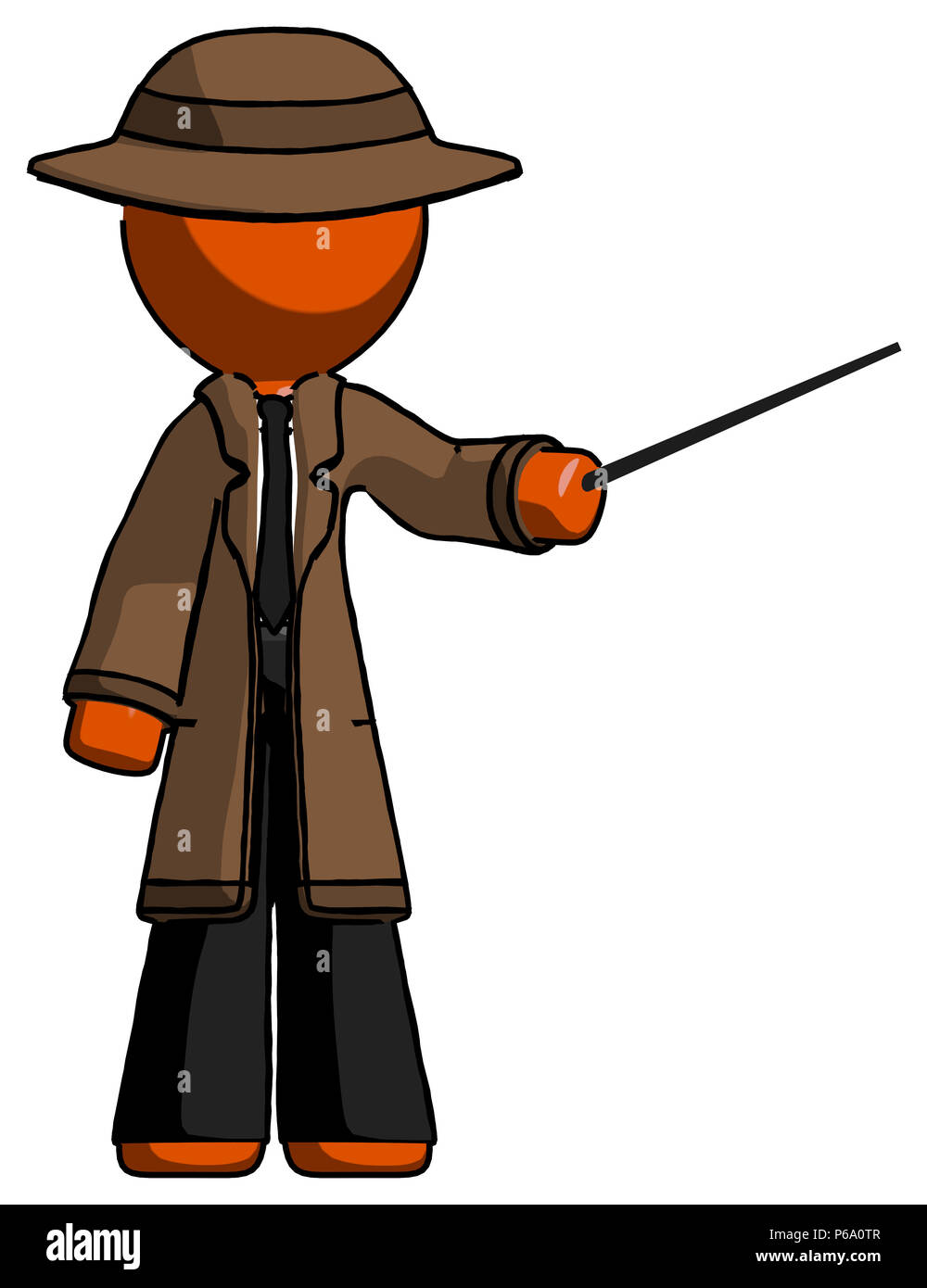 Stickman pointing Cut Out Stock Images & Pictures - Alamy