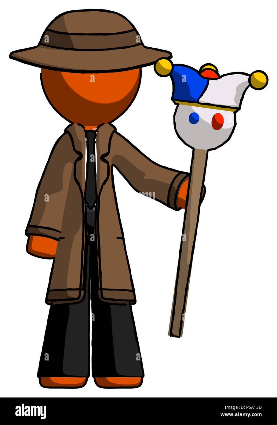 Jester with staff at carnival hi-res stock photography and images - Alamy