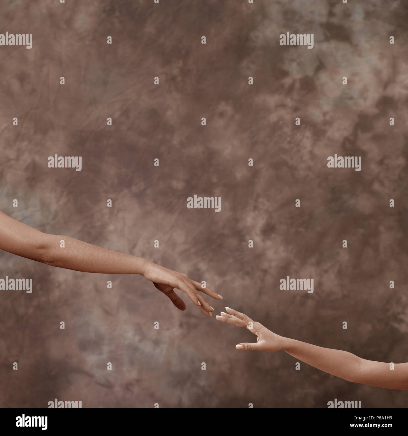 close up shot of hands reaching eachother Stock Photo - Alamy