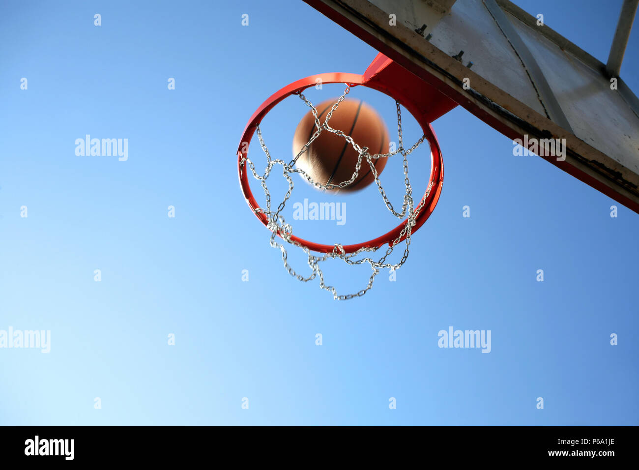 an image of basketball pot and ball Stock Photo - Alamy