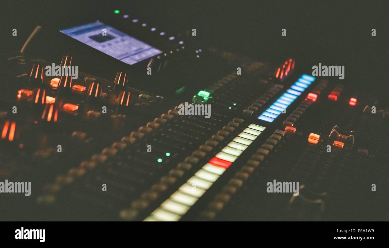 Lights control panel hi-res stock photography and images - Alamy