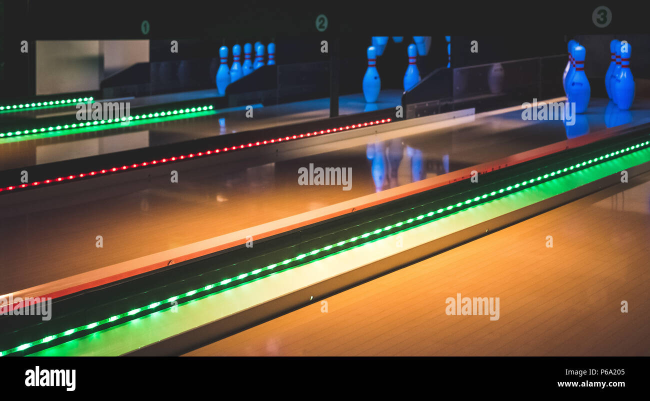 Colorful bowling evening in Amsterdam, The Netherlands Stock Photo - Alamy