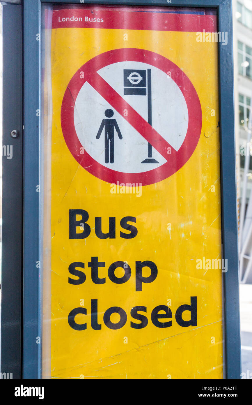 Bus stop poster london hi-res stock photography and images - Alamy