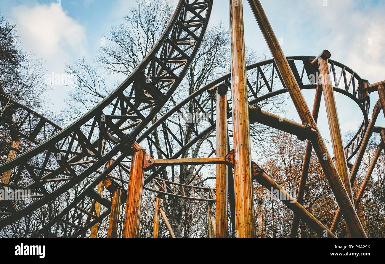 Abandoned roller coaster ride hi-res stock photography and images - Alamy