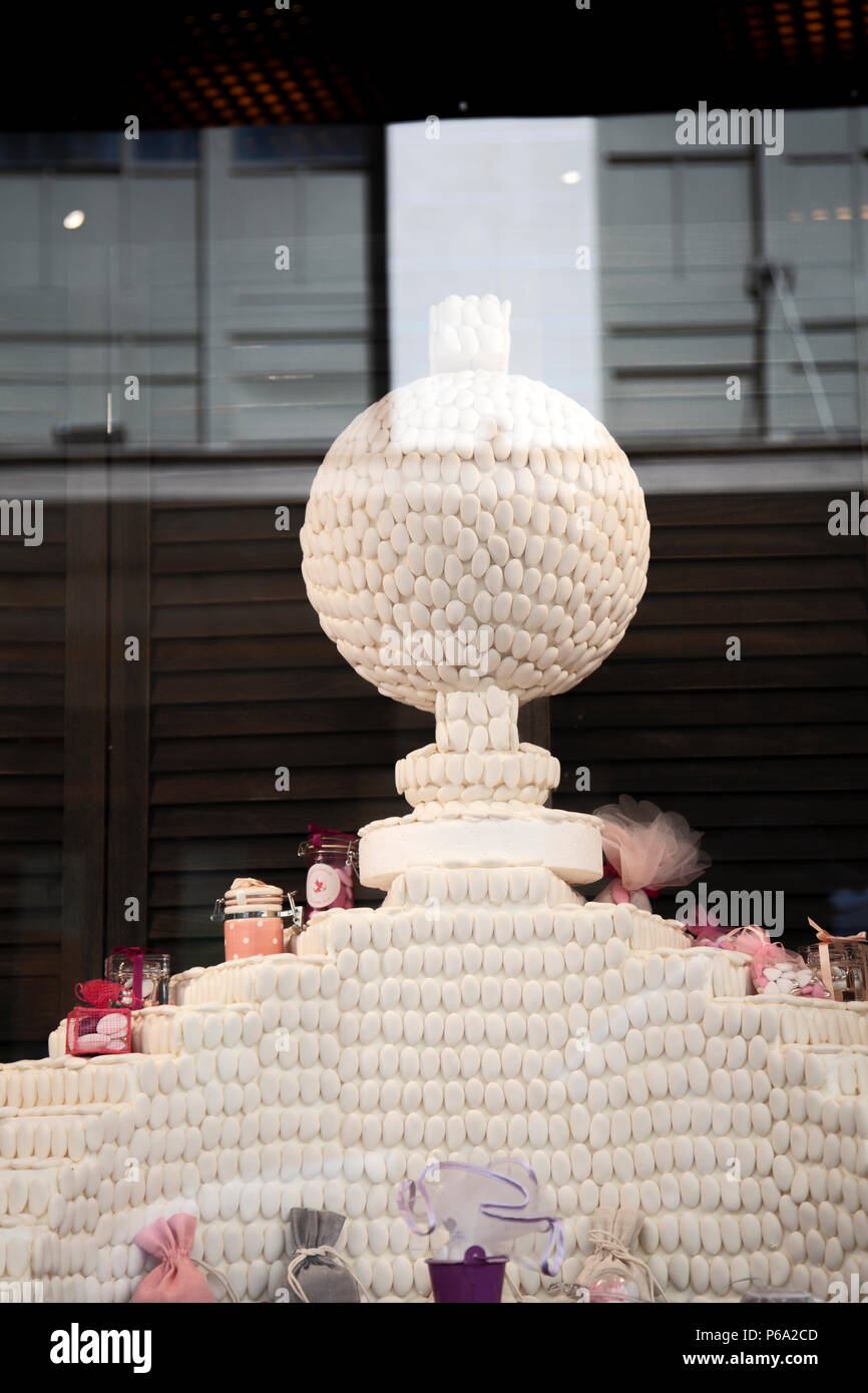 Shop with Almond Structure in Window in Paris, France Stock Photo - Alamy