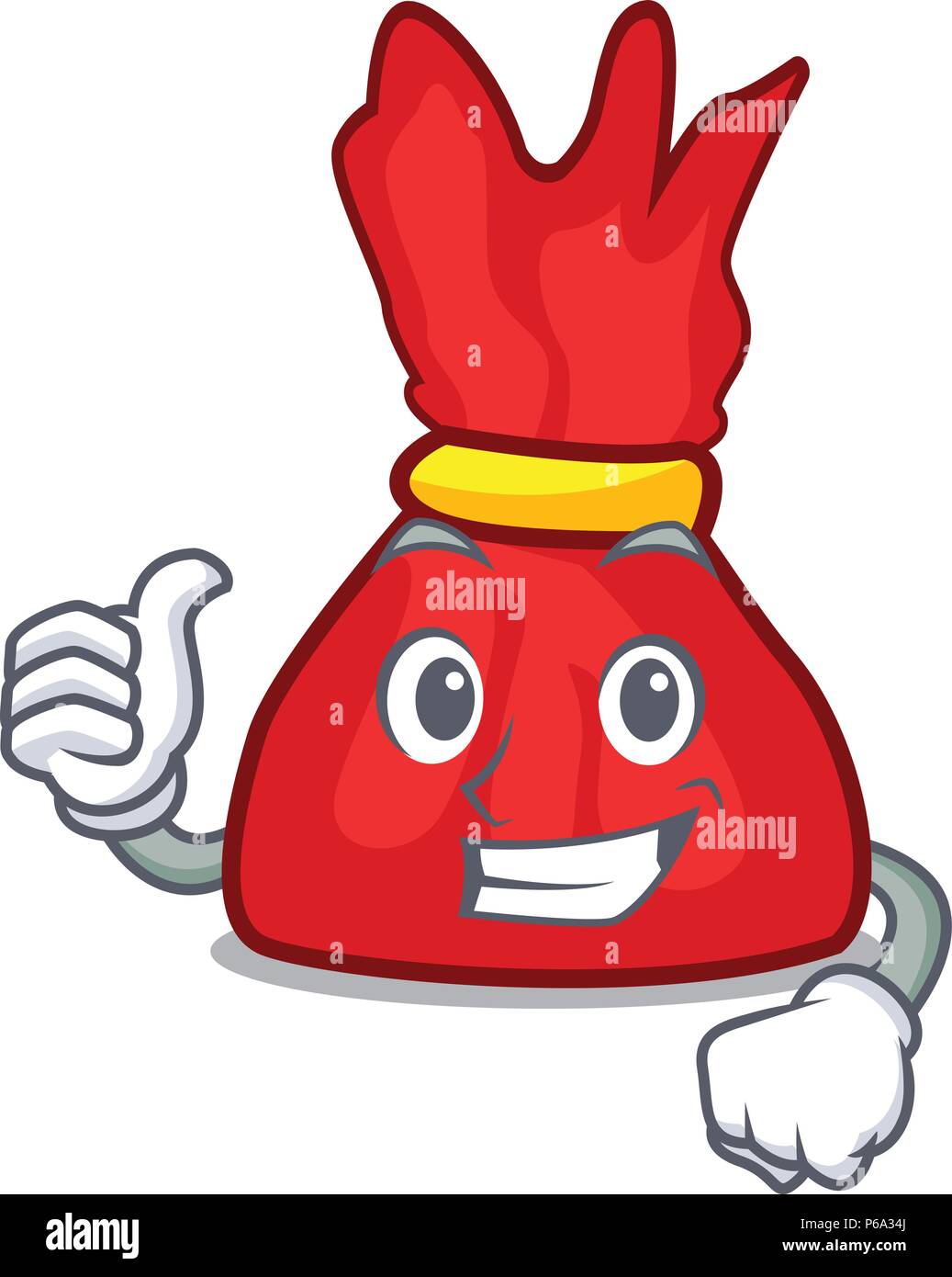 Thumbs up wrapper candy character cartoon Stock Vector Image & Art - Alamy