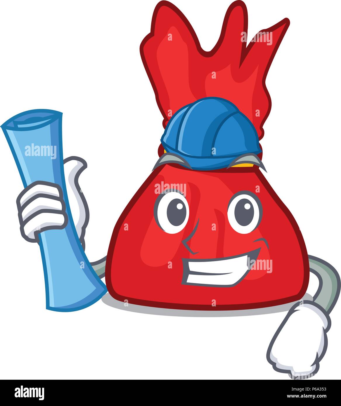 Architect wrapper candy character cartoon Stock Vector Image & Art - Alamy