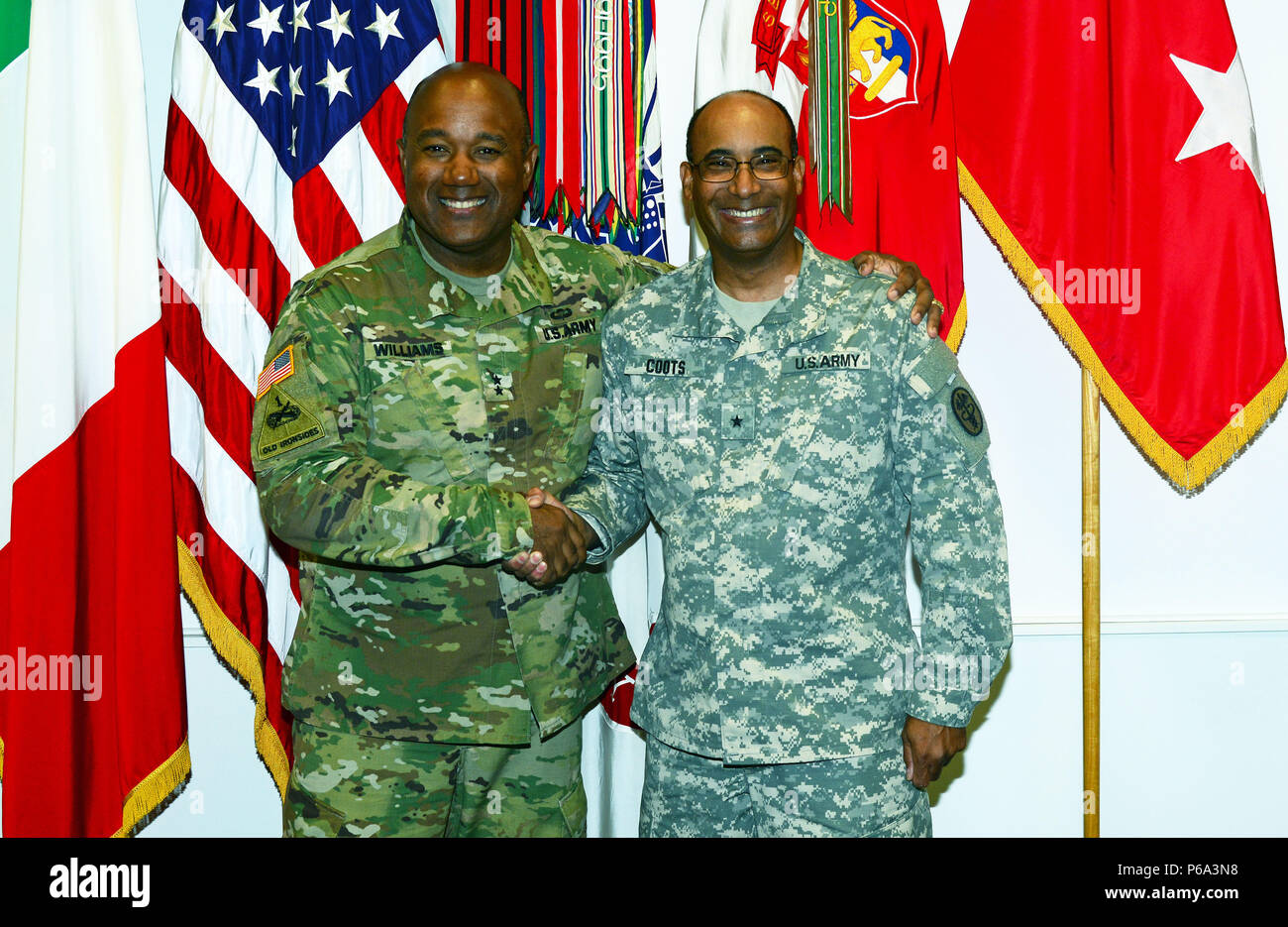 From left , Maj. Gen. Darryl A. Williams , U.S. Army Africa Commanding ...