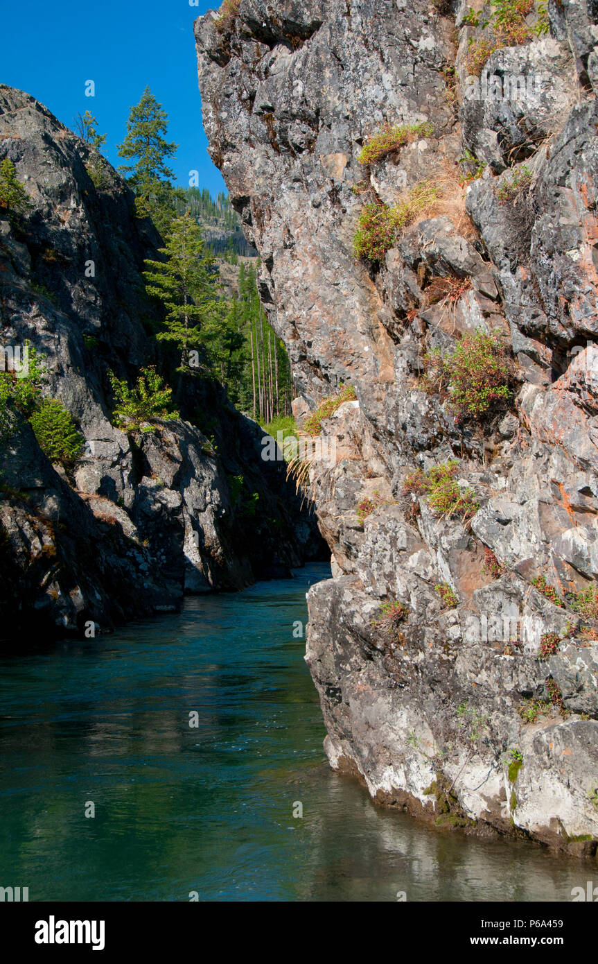 Blue Pool along Imnaha River Trail, Imnaha Wild and Scenic River, Hells ...