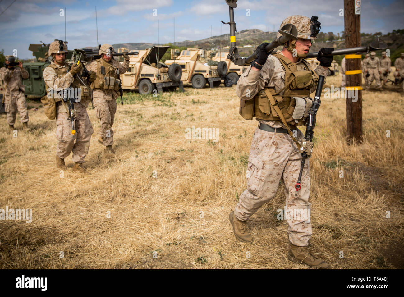 U.S. Marines with 2nd Battalion, 5th Regiment, 1st Marine Division ...