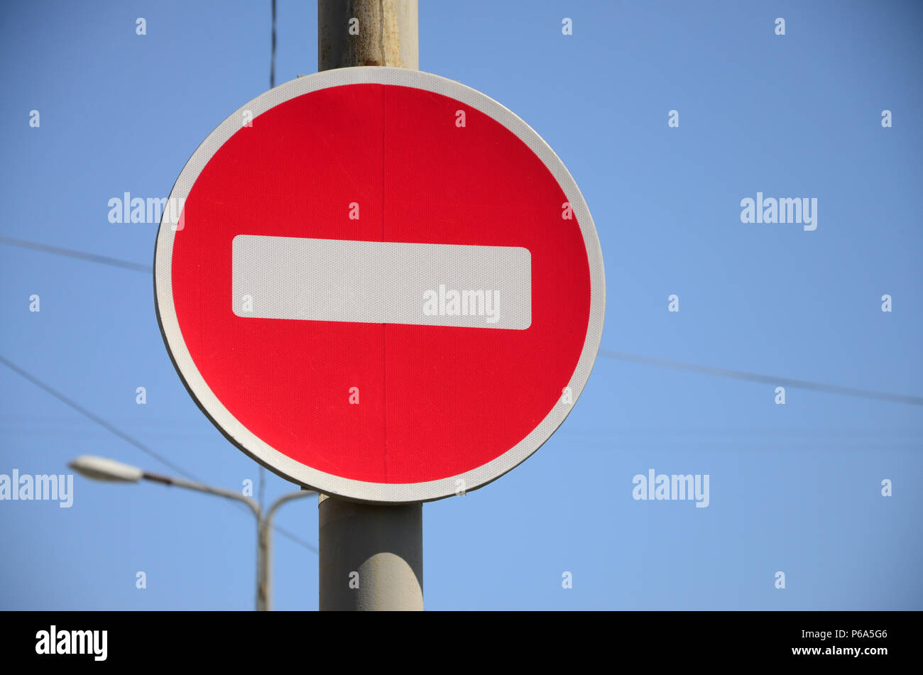 Blue Sky Rectangle Warning Stock Photos & Blue Sky Rectangle Warning ...