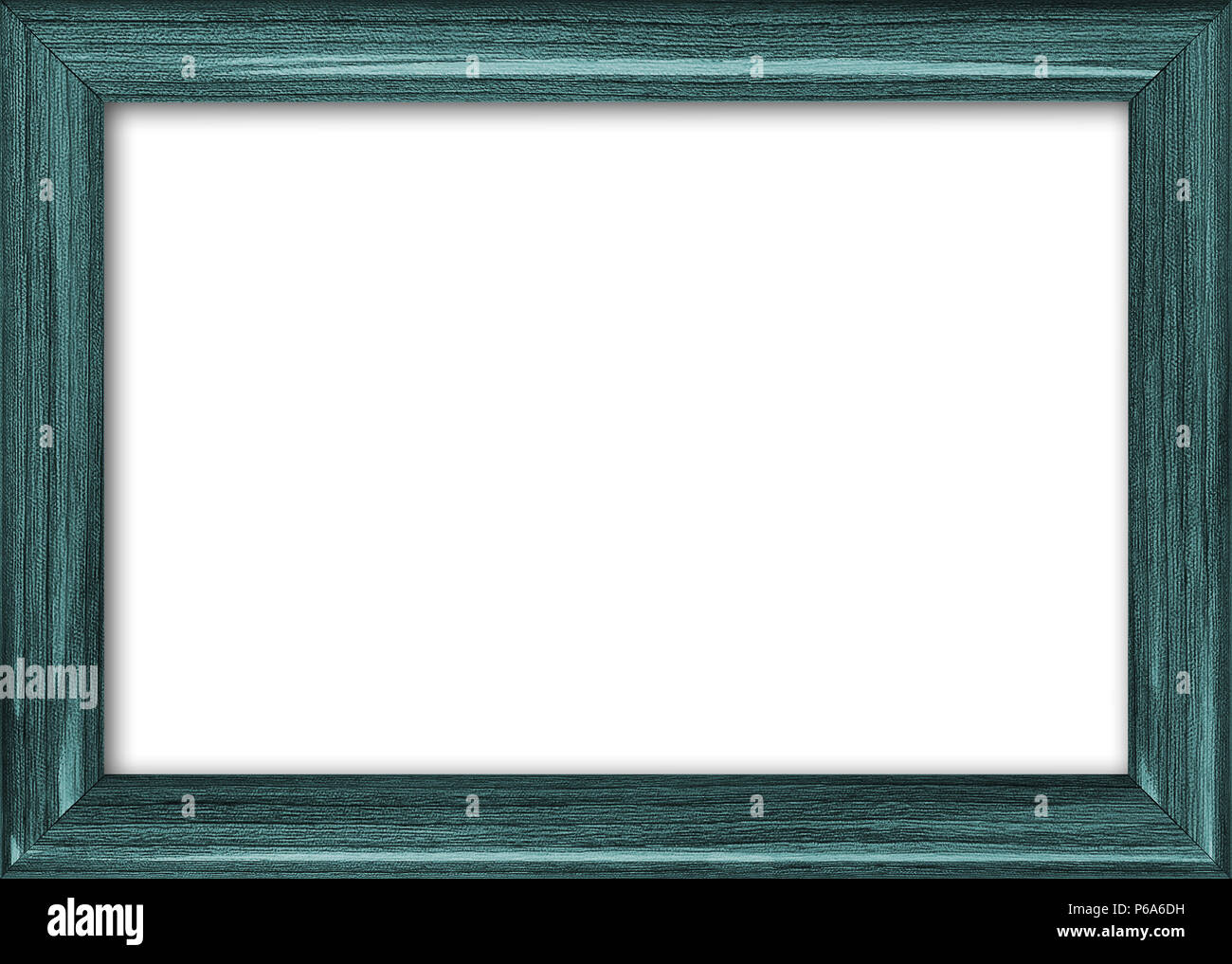 Empty picture frame with a free place inside, isolated on white Stock ...