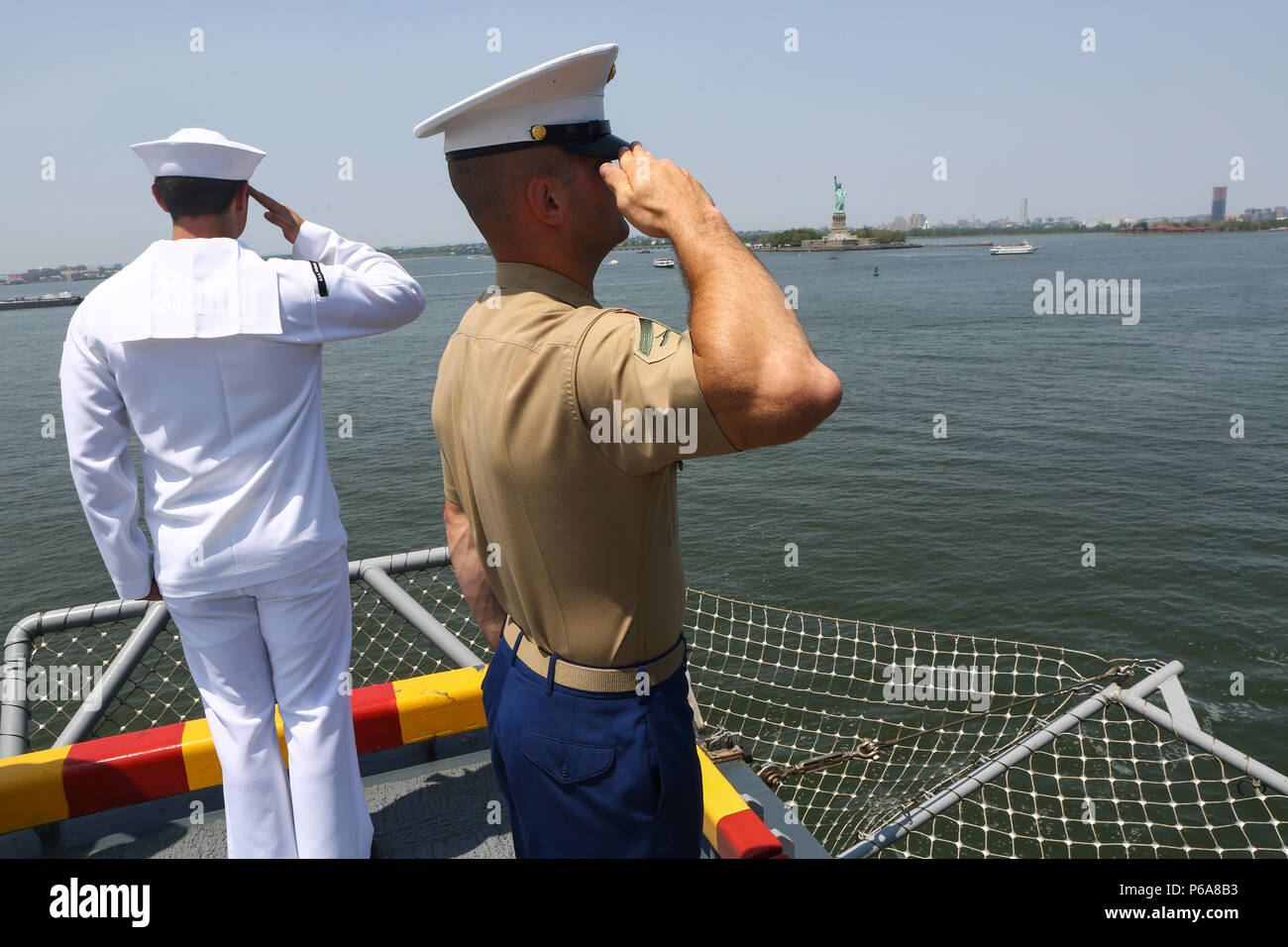 U.S. Navy EM3 Alex Provosha, left, and U.S. Marine Corps Lance Cpl ...