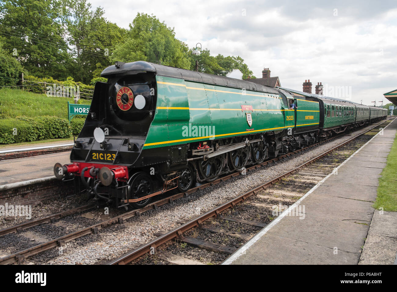 Southern Railway Bulleid Light Pacific Steam Locomotive 'Blackmoor Vale ...
