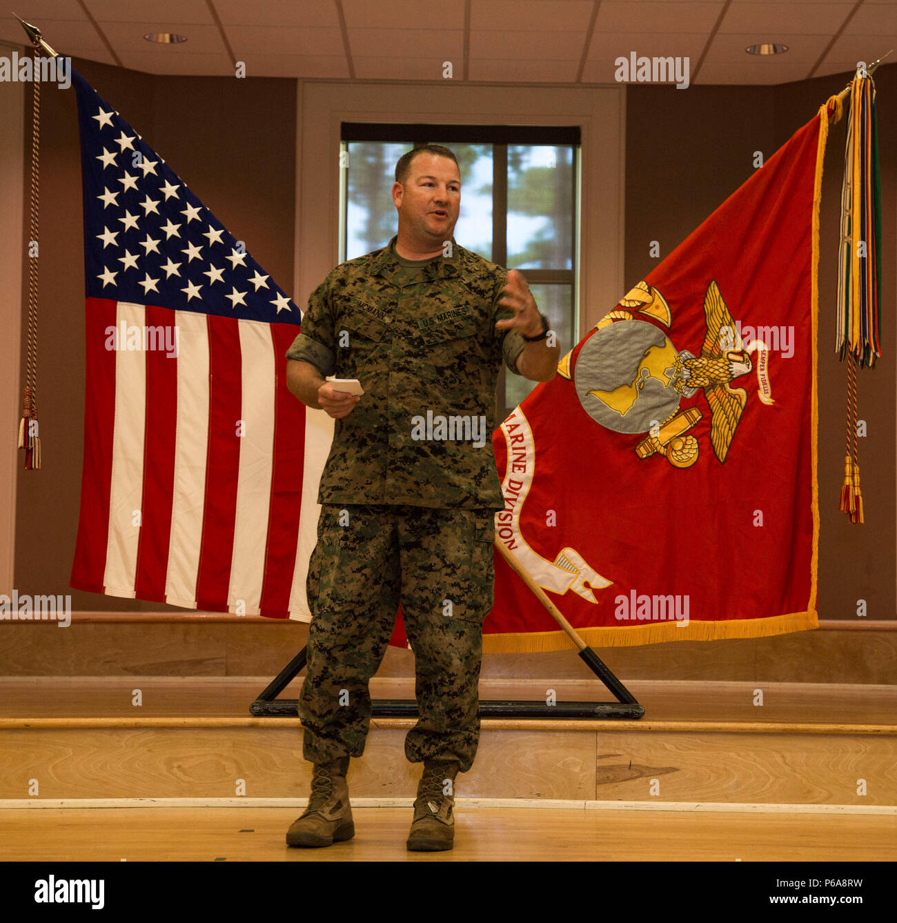 U.S. Marine Corps Master Sgt. Timothy C. McMann, staff noncommissioned ...