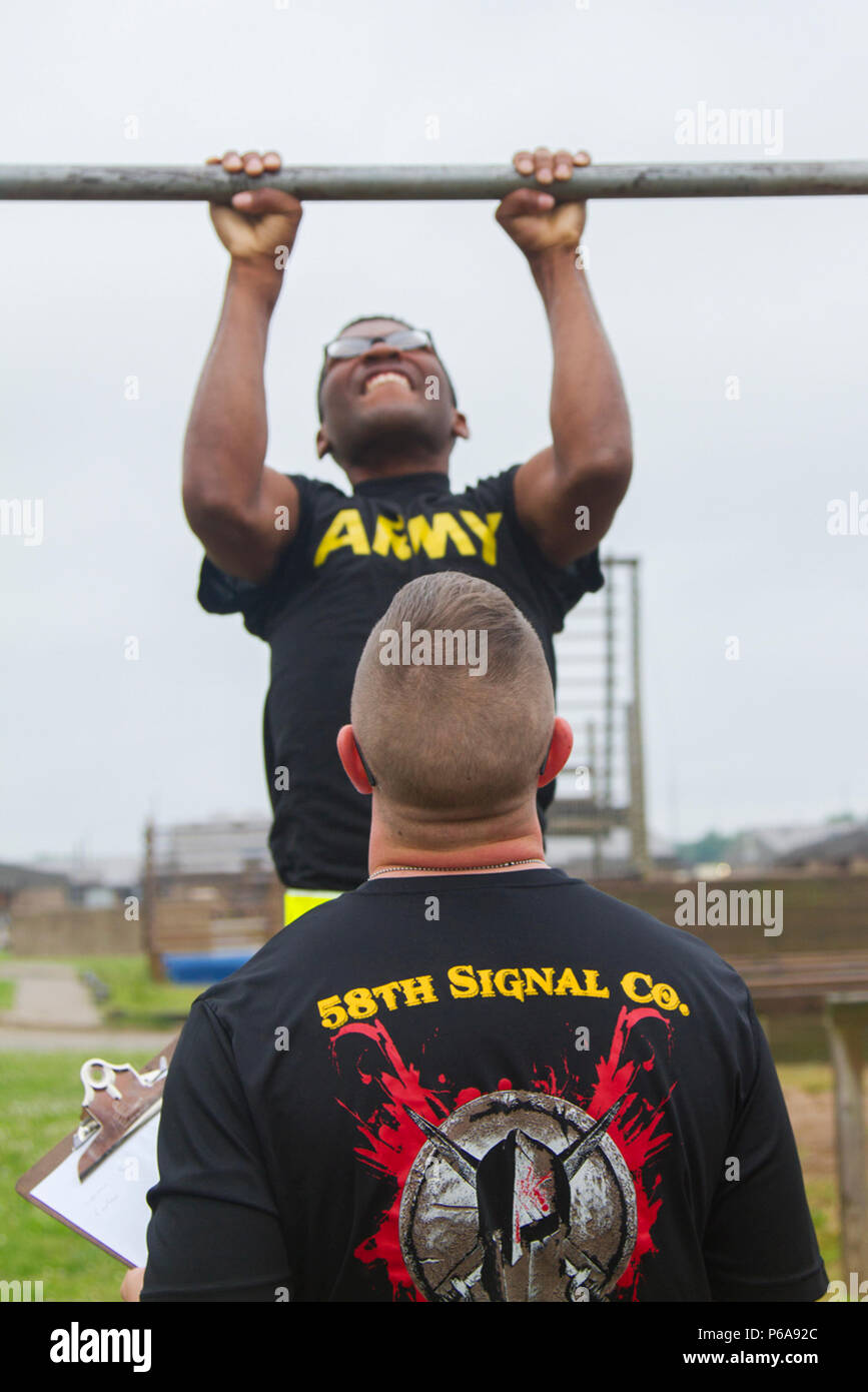 Pvt. Dominique J. Carter, a member of the 58th Signal Company (Spartans ...
