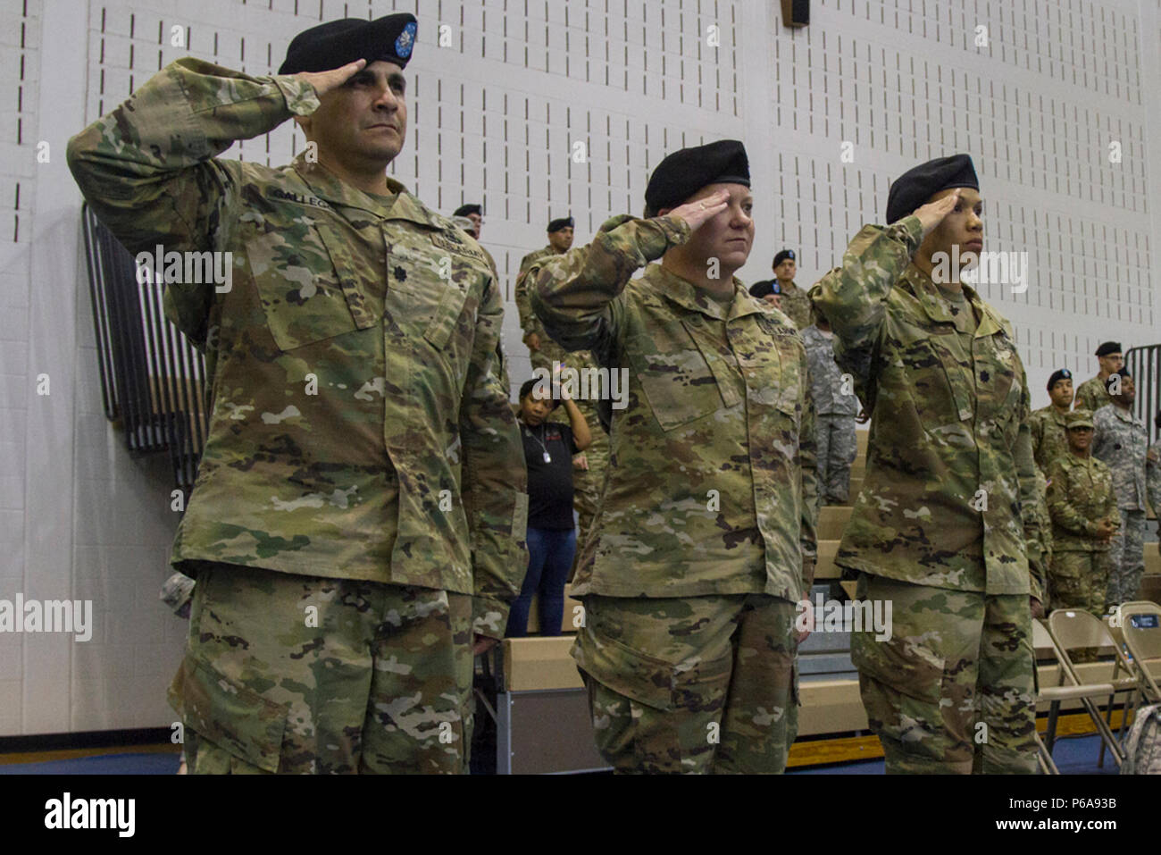 Lt. Col. Alex Gallegos, outgoing commander for the 101st Special Troops ...