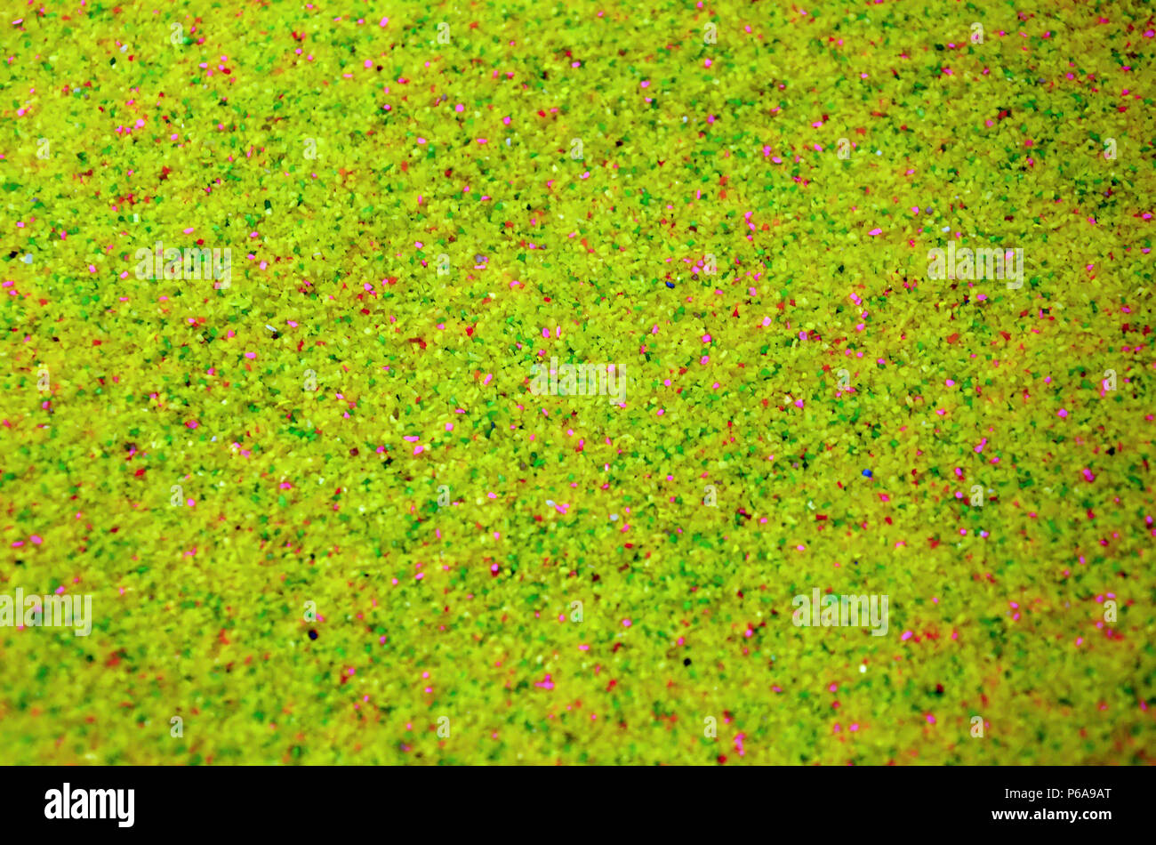Texture of a colored granular sand close up. Yellow grains Stock Photo ...