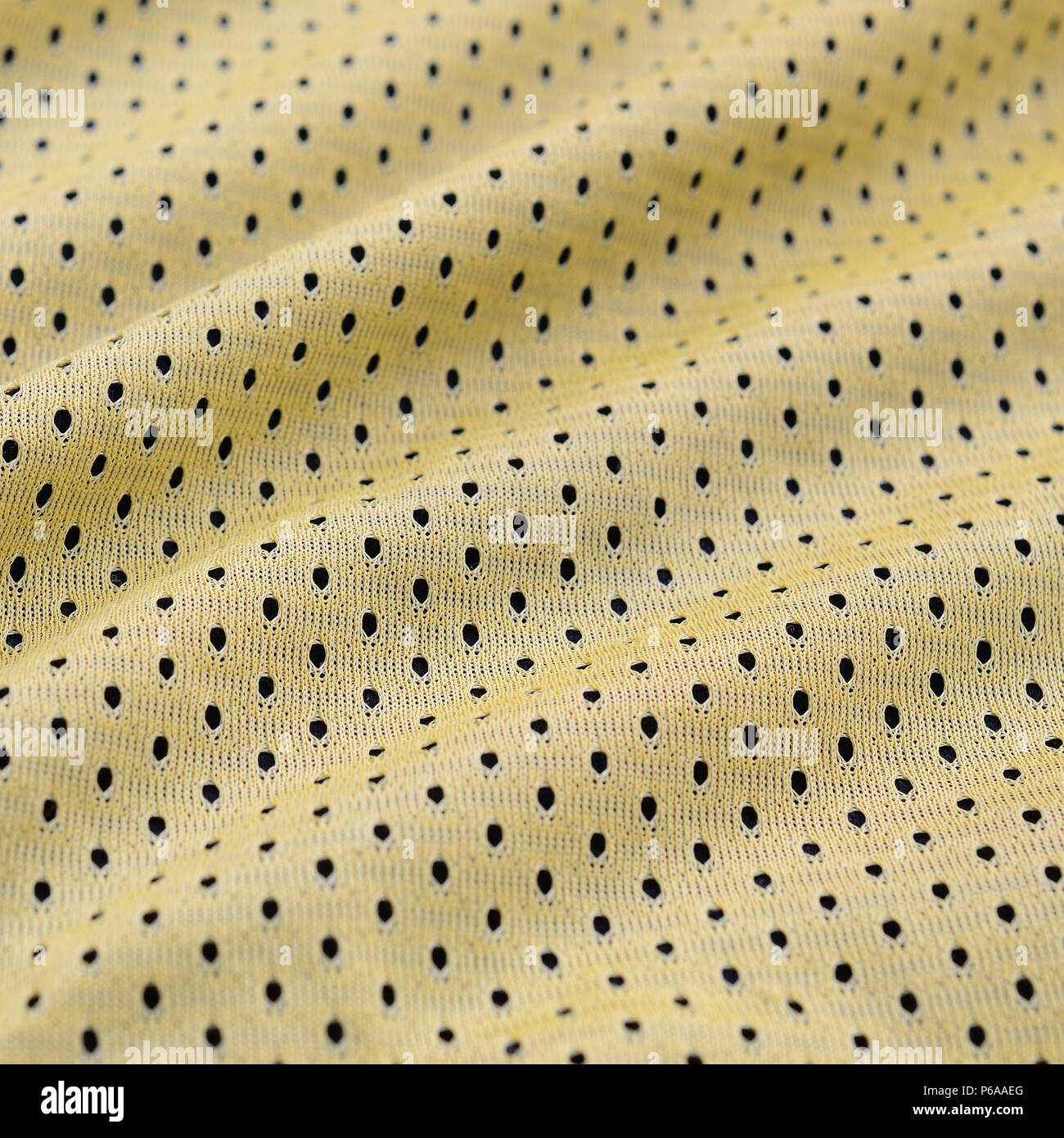 Yellow sport jersey clothing fabric texture and background with many ...