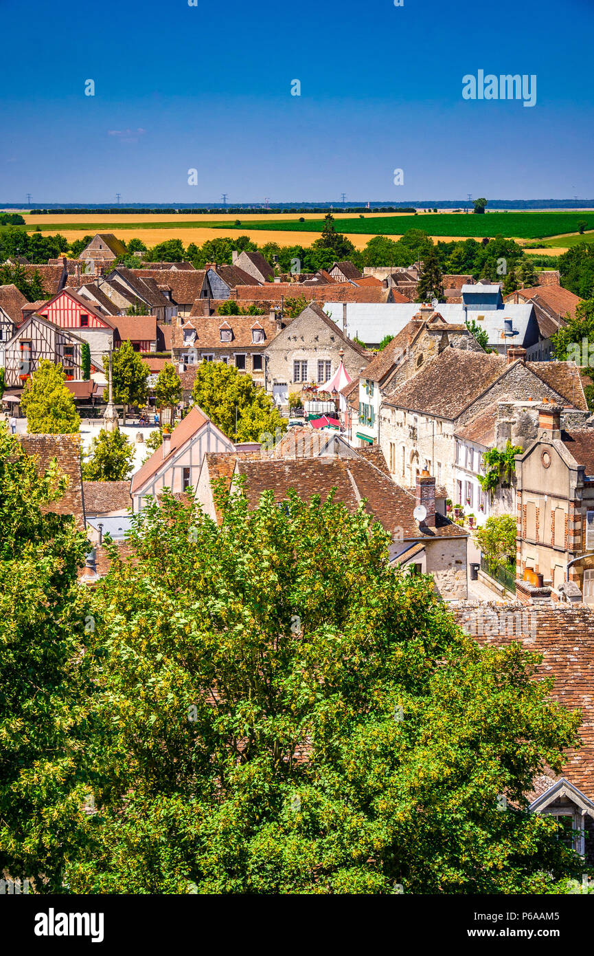 Aerial view provins town hi-res stock photography and images - Alamy