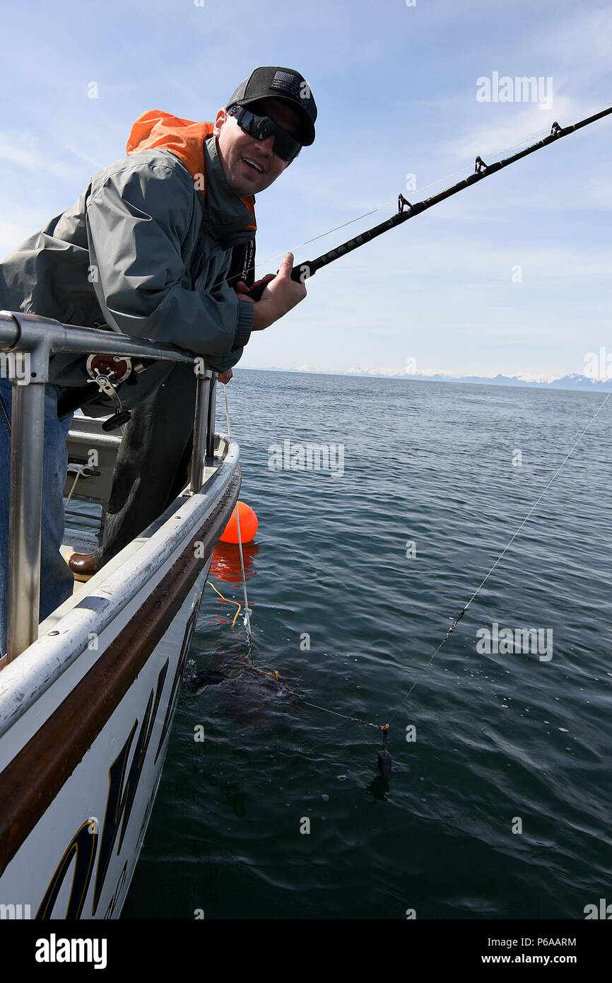 Air Force Staff Sgt. Devin Leabo takes a breather after fighting a 98 ...