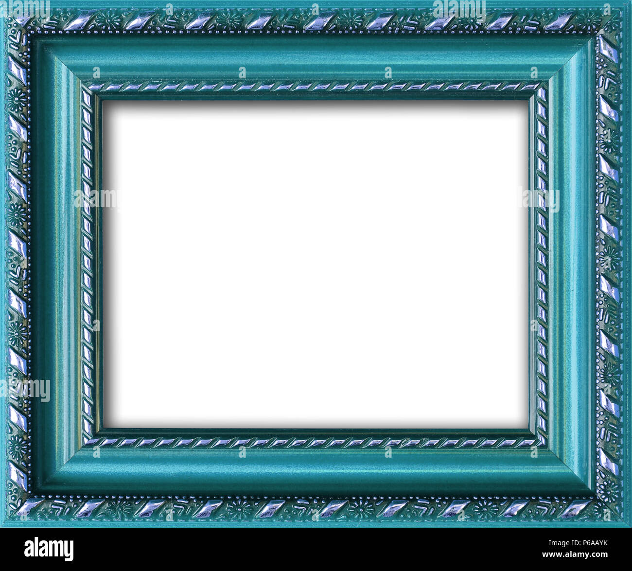Empty picture frame with a free place inside, isolated on white Stock ...
