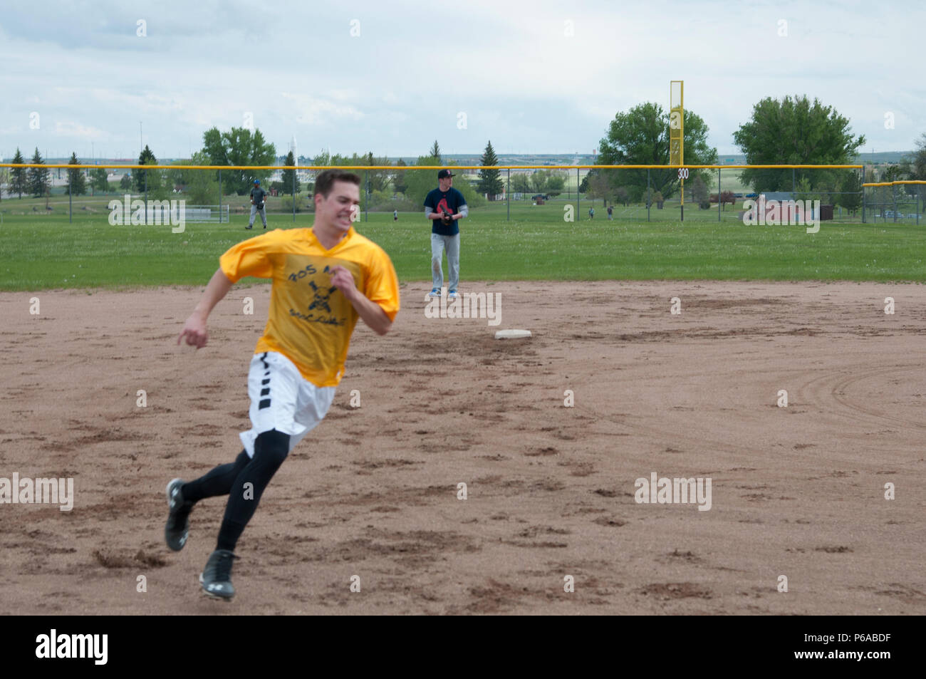 Cameron Perkins, 90th Munitions Squadron intramural softball team ...
