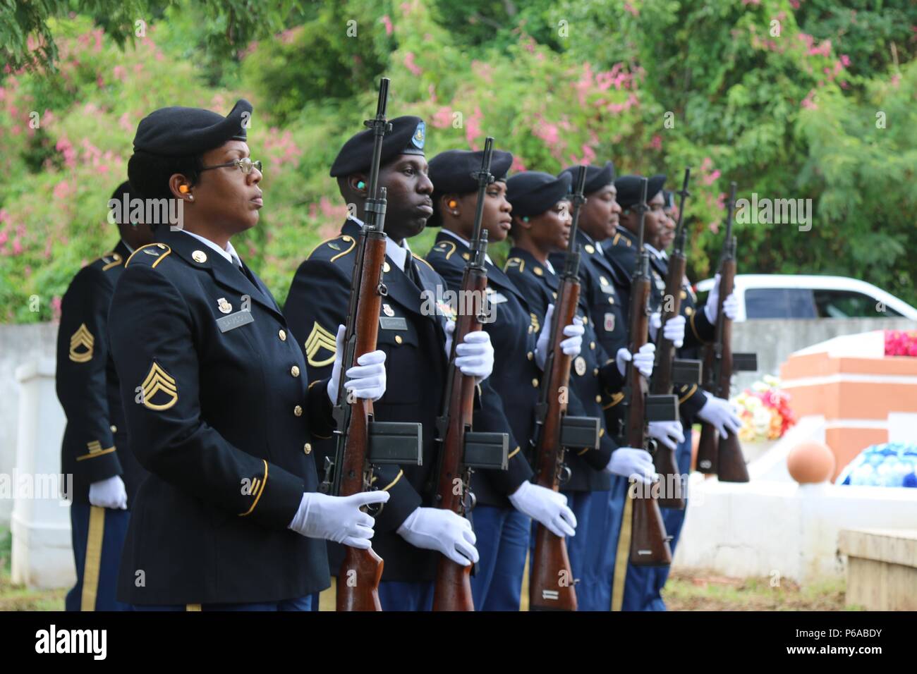 Members of the Virgin Islands National Guard participated as firing ...