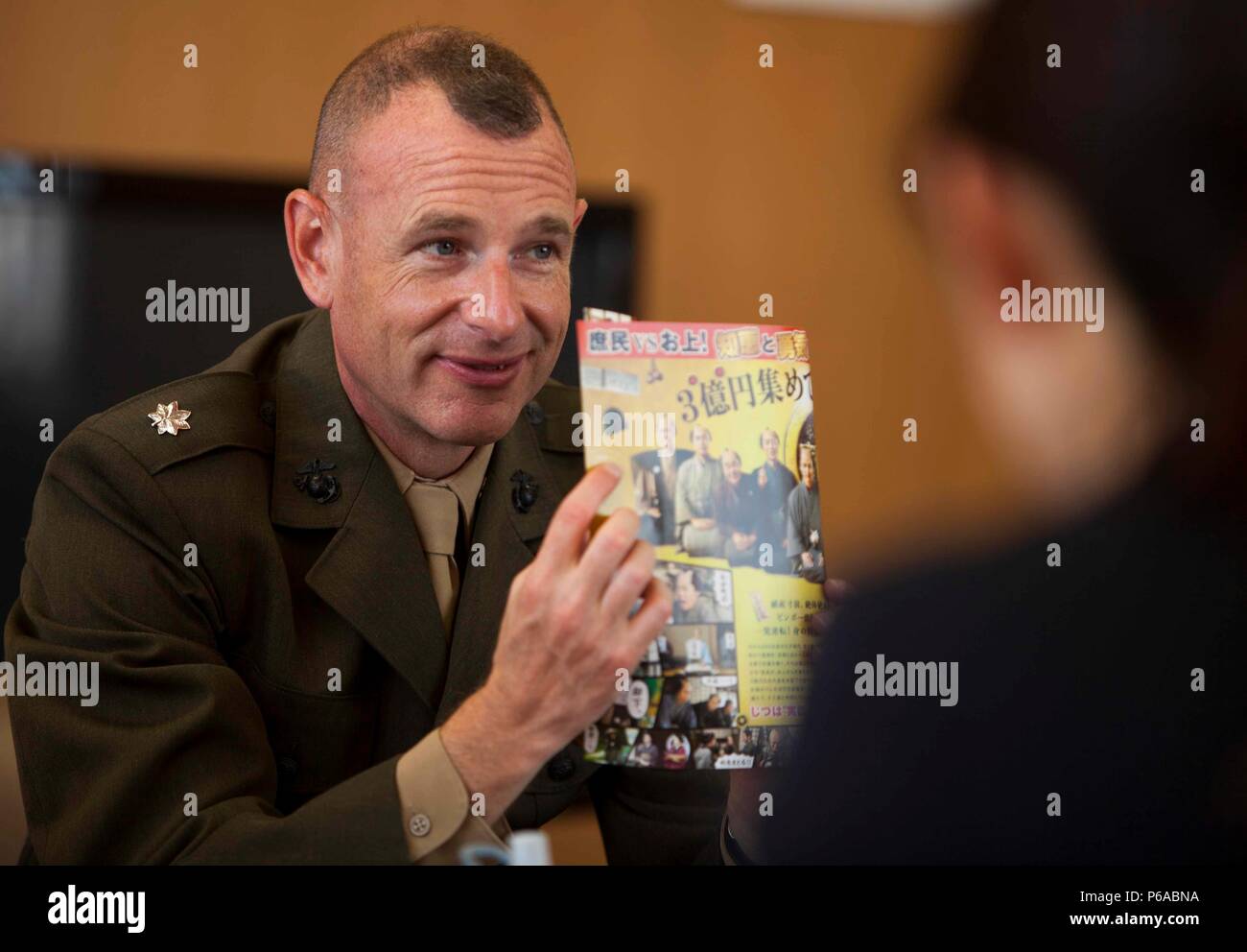 TAIWA TOWN, Japan - Lt. Col. Neil J. Owens, Commanding Officer for ...