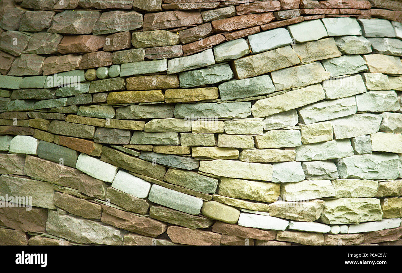 Multi color brick pattern Stock Photo - Alamy