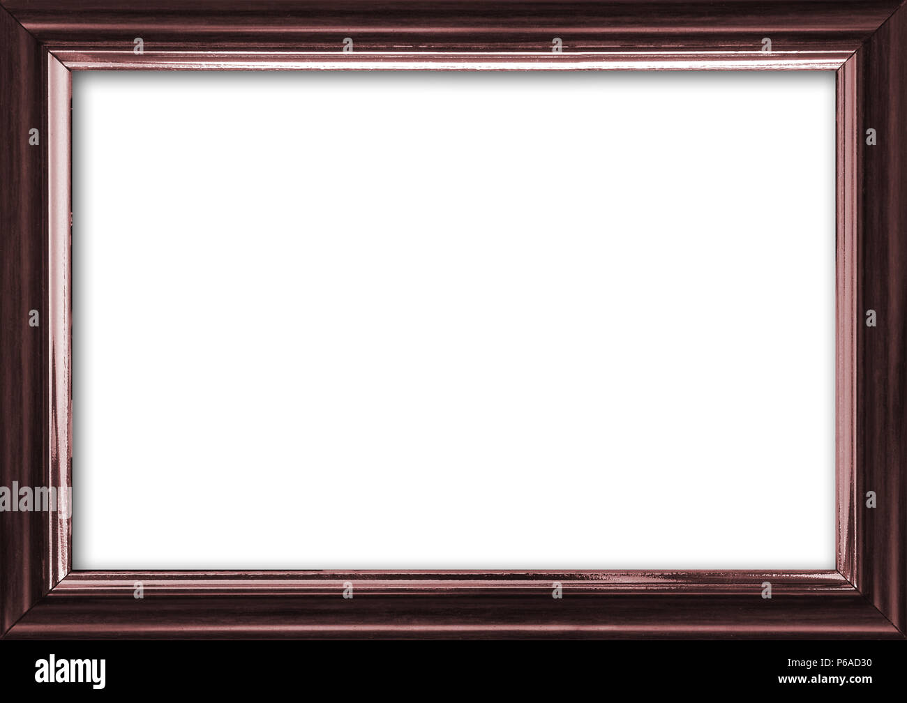 Empty picture frame with a free place inside, isolated on white Stock ...