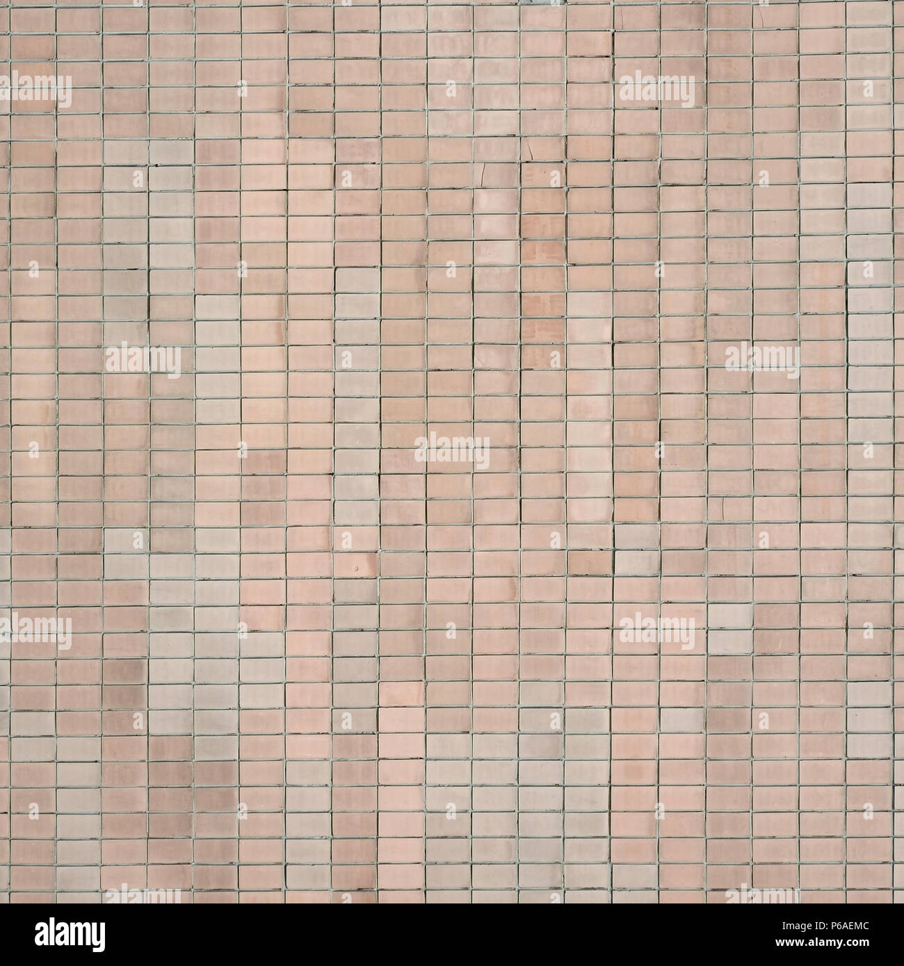 Old Soviet beige wall tiles. The texture of the classical outer tile ...