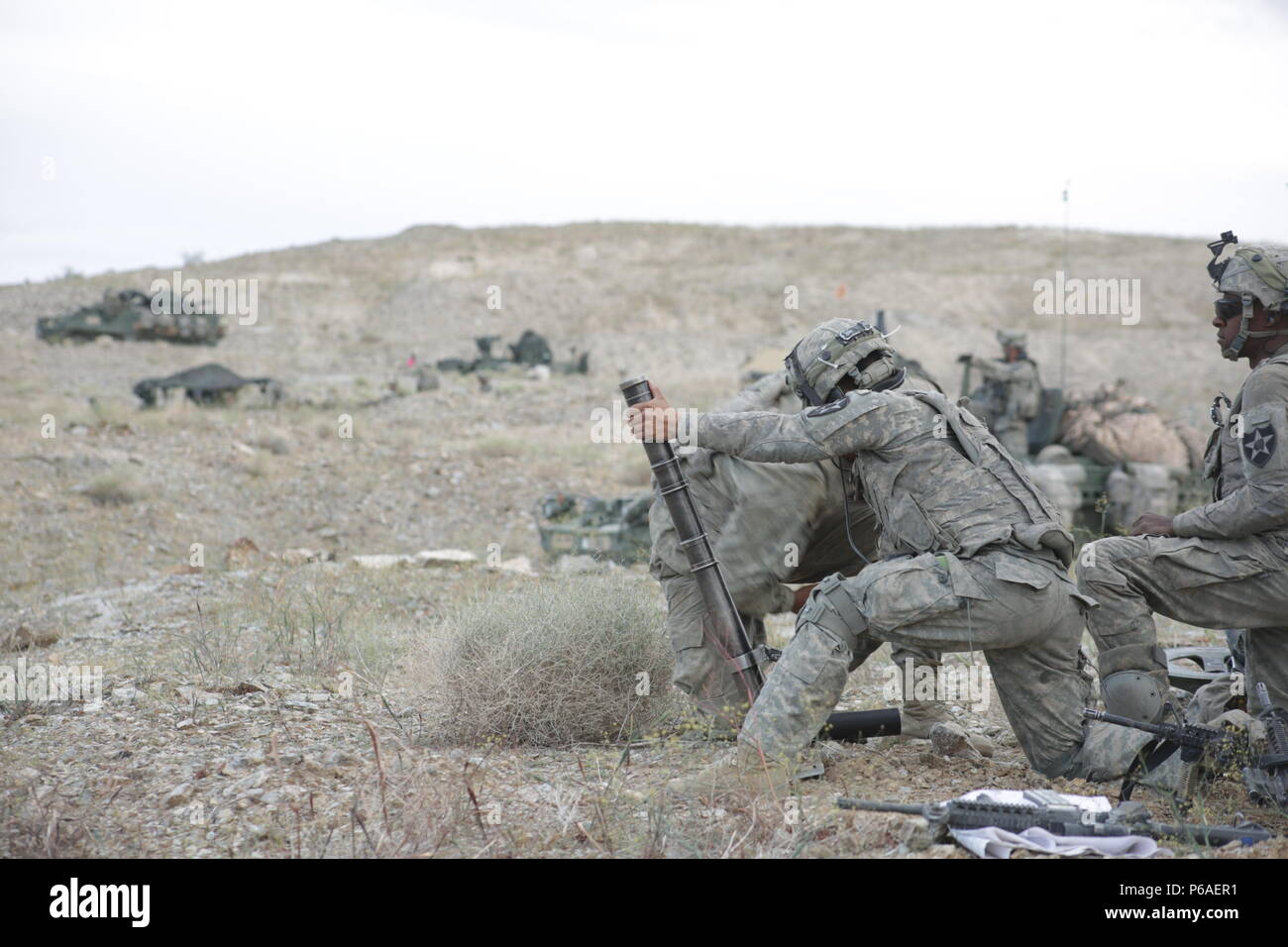 U.S. Army Soldiers from 1st Battalion, 23rd Infantry Regiment, conducts live fire during ...