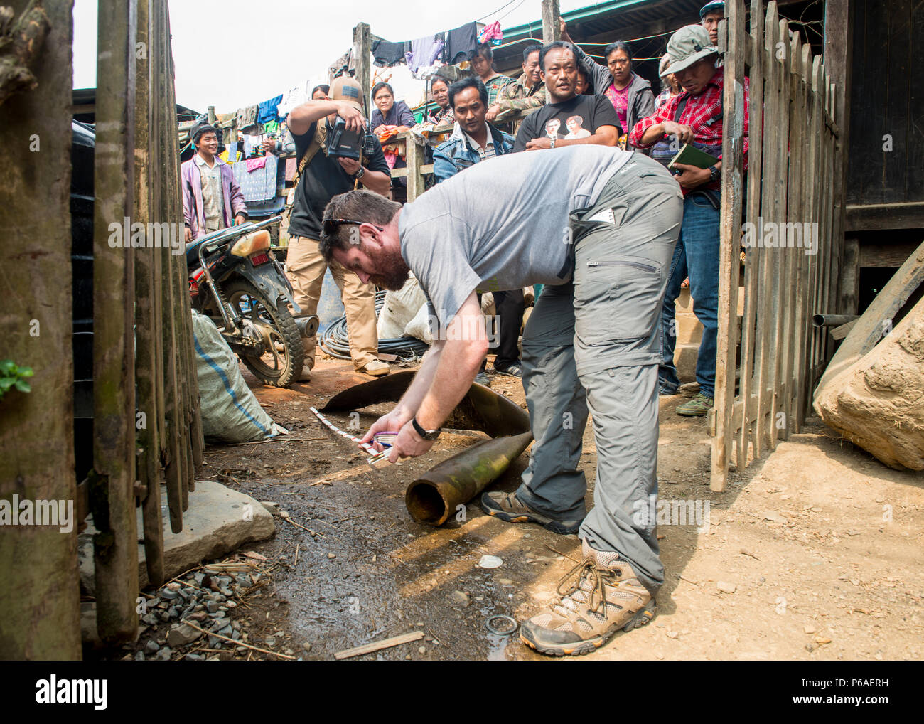 Forensic anthropologist Dane Magoon, a recovery leader with the Defense ...