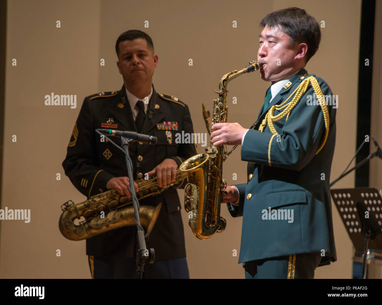 PACAF band performs a joint concert with USARJ Band, Japanese Air Self ...