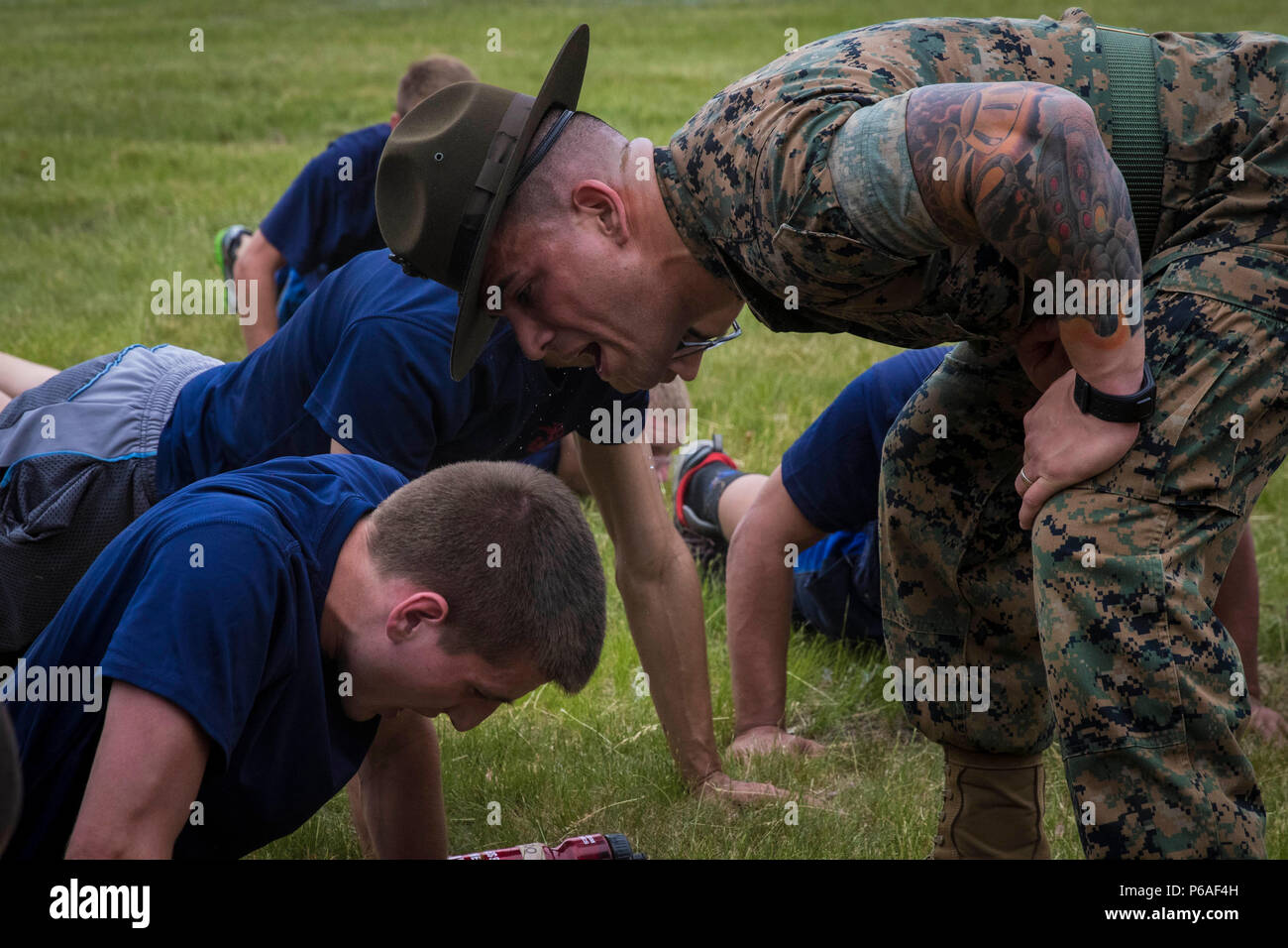 Staff Sgt. Brandon Rodriguez, a drill instructor with Delta Company ...